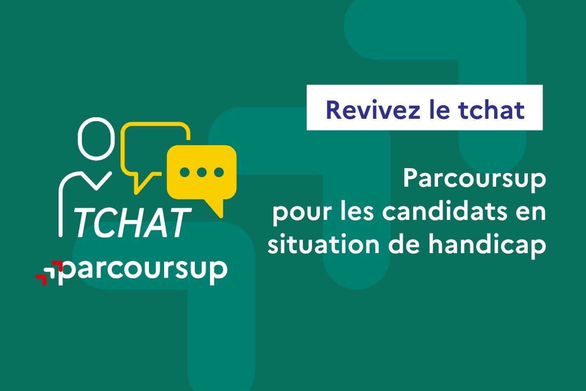 Tchat Parcoursup pour les candidats en situation de handicap - Onisep